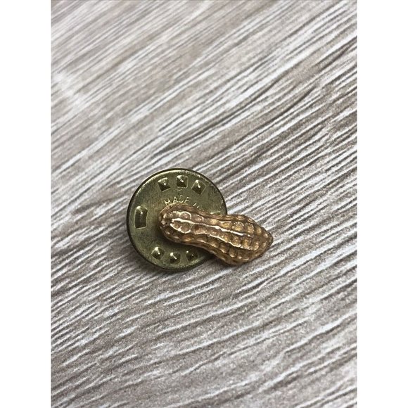Accessories | Lapel Pin Peanut In Shell Gold Toned Vintage Made In Usa ...